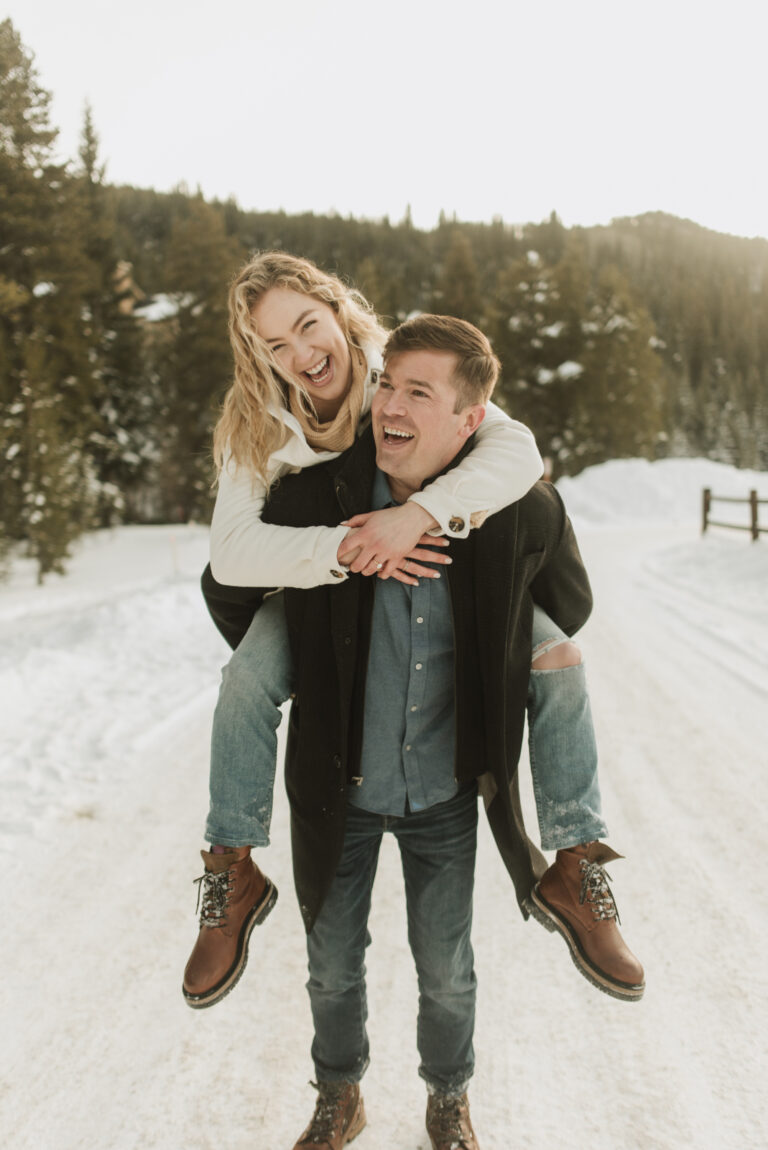 Keystone Colorado Winter Engagement Session // Julianna + Jason ...