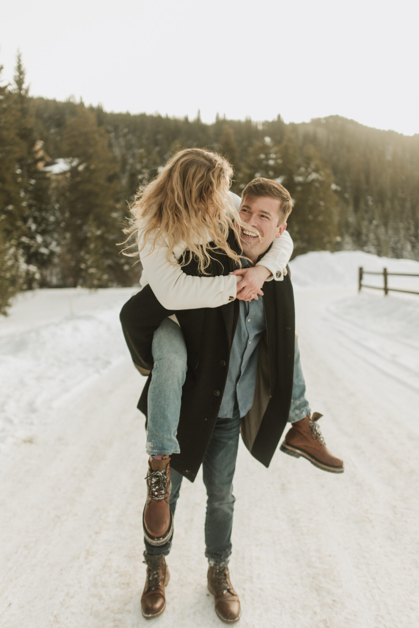 Keystone Colorado Winter Engagement Session // Julianna + Jason ...