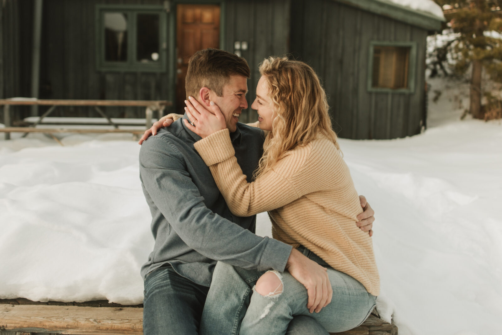Keystone Colorado Winter Engagement Session // Julianna + Jason ...